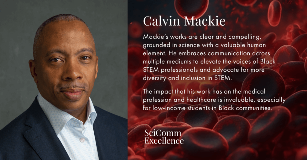 Calvin Mackie Honored as Recipient for Eric and Wendy Schmidt Awards ...